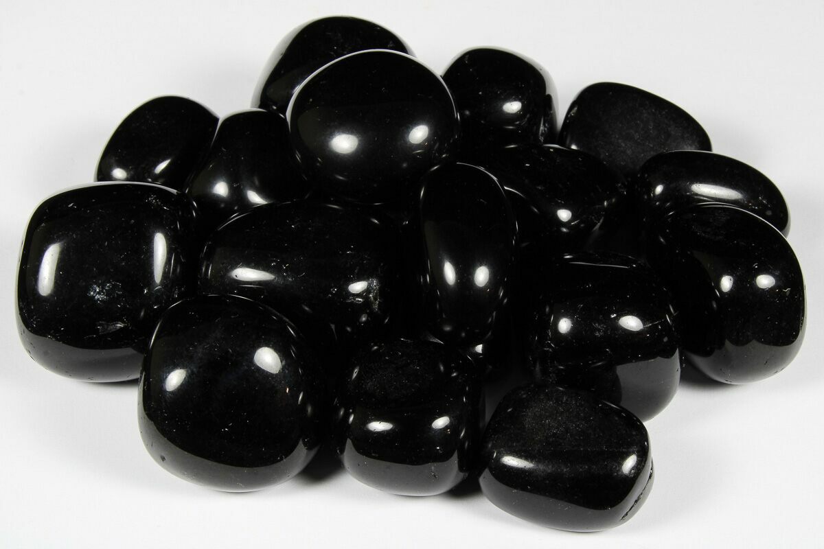 Large Tumbled Black Obsidian Stones For Sale - FossilEra.com