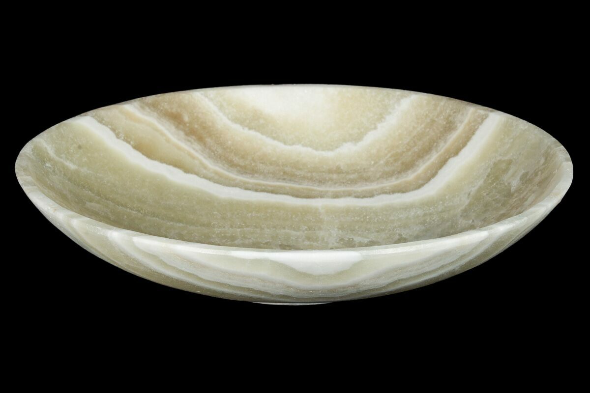8" Polished Banded Onyx (Aragonite) Decorative Bowls For Sale ...