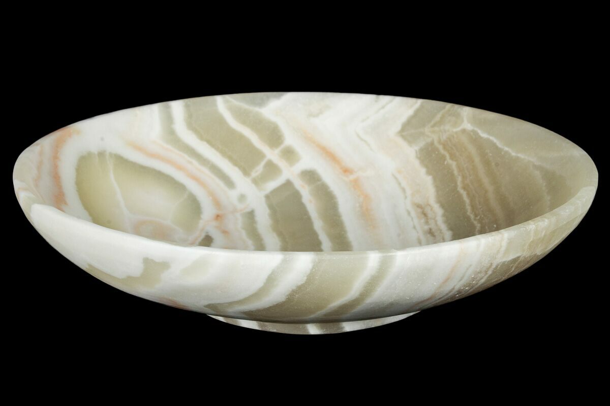 8" Polished Banded Onyx (Aragonite) Decorative Bowls For Sale ...