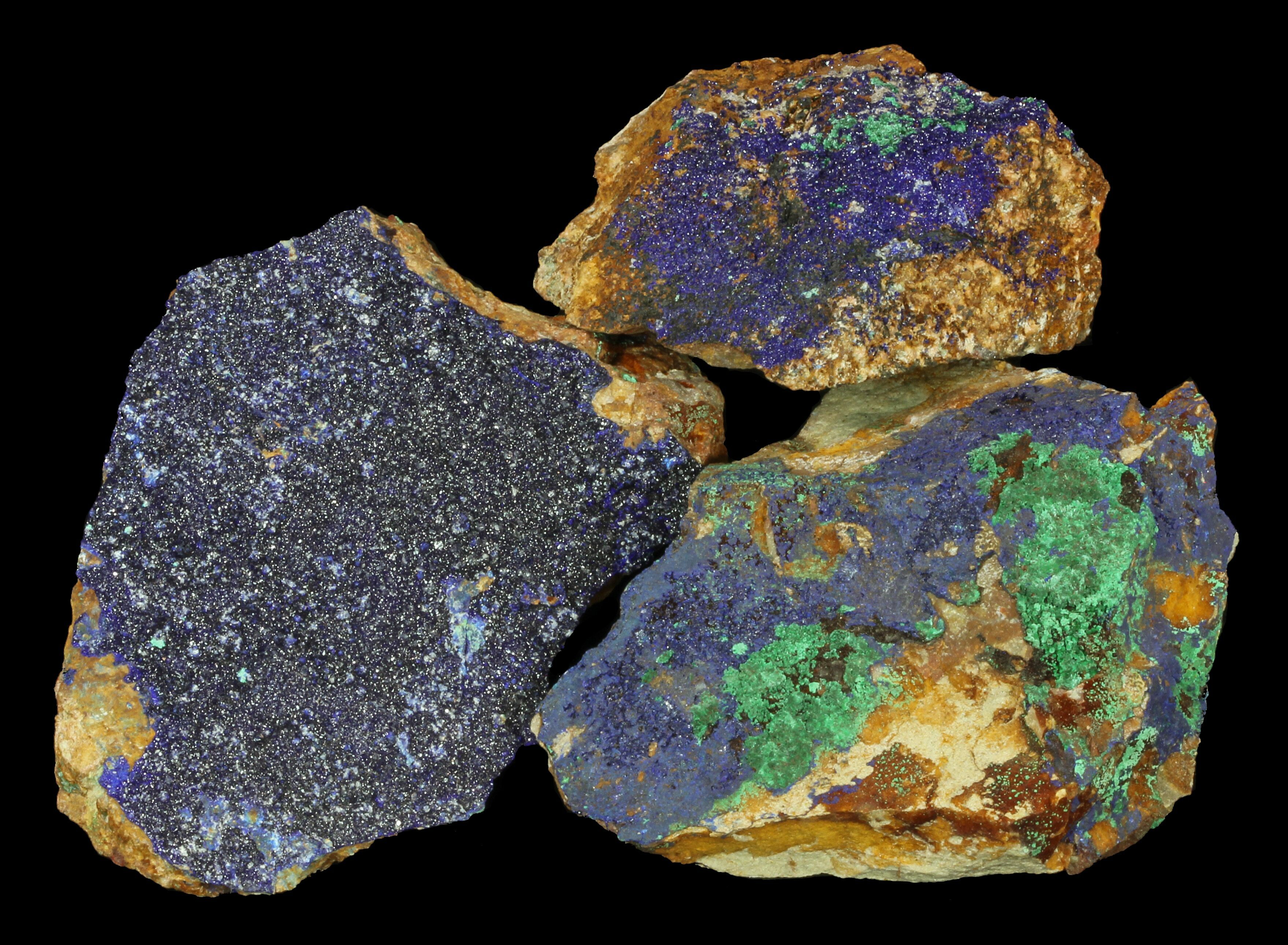 Azurite & Malachite on Matrix Wholesale Lot - 11 Specimens For Sale ...