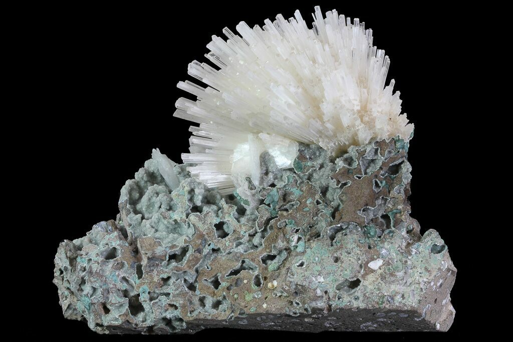 5.9" Scolecite (Zeolite) Sprays with Stilbite - Maharashtra, India For ...