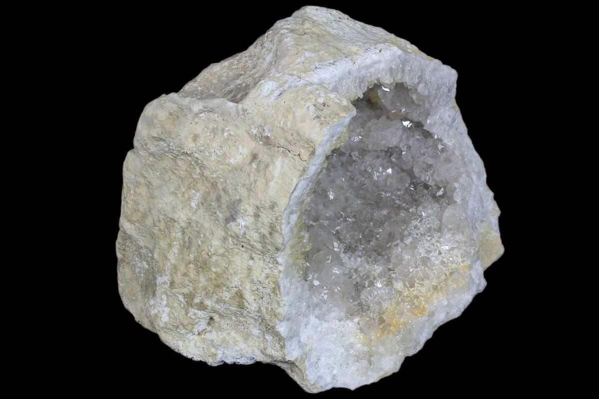 6.3" Keokuk Quartz Geode (Half) - Iowa For Sale (#83399) - FossilEra.com