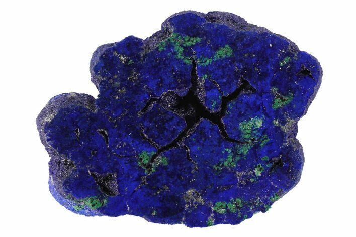 2.16" Vivid Blue, Cut/Polished Azurite Nodule - Siberia (#94596) For ...