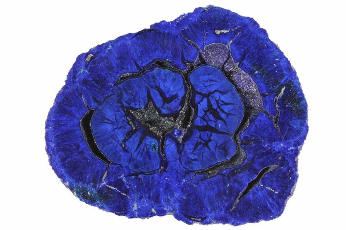 1.7" Vivid Blue, Cut/Polished Azurite Nodule - Siberia (#94573) For ...