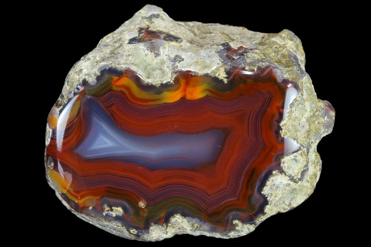 2.7" Spectacular, Banded, Cut & Polished Laguna Agate For Sale (#114967 ...