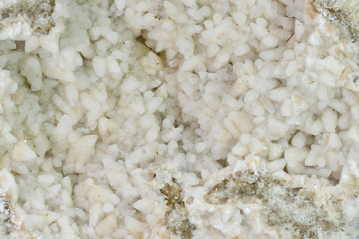 6.6" Scalenohedral Calcite Lined Keokuk Geode (Half) - Illinois ...