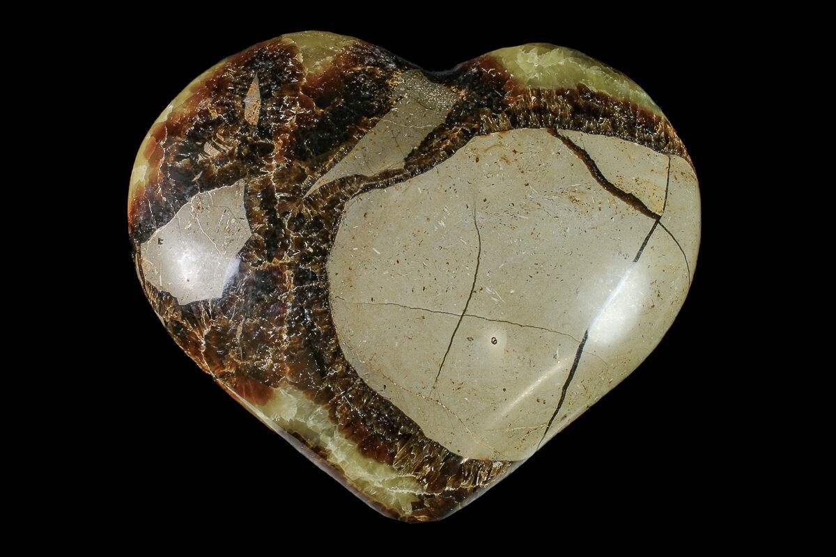 3.7" Polished Septarian Heart - Madagascar (#156649) For Sale ...