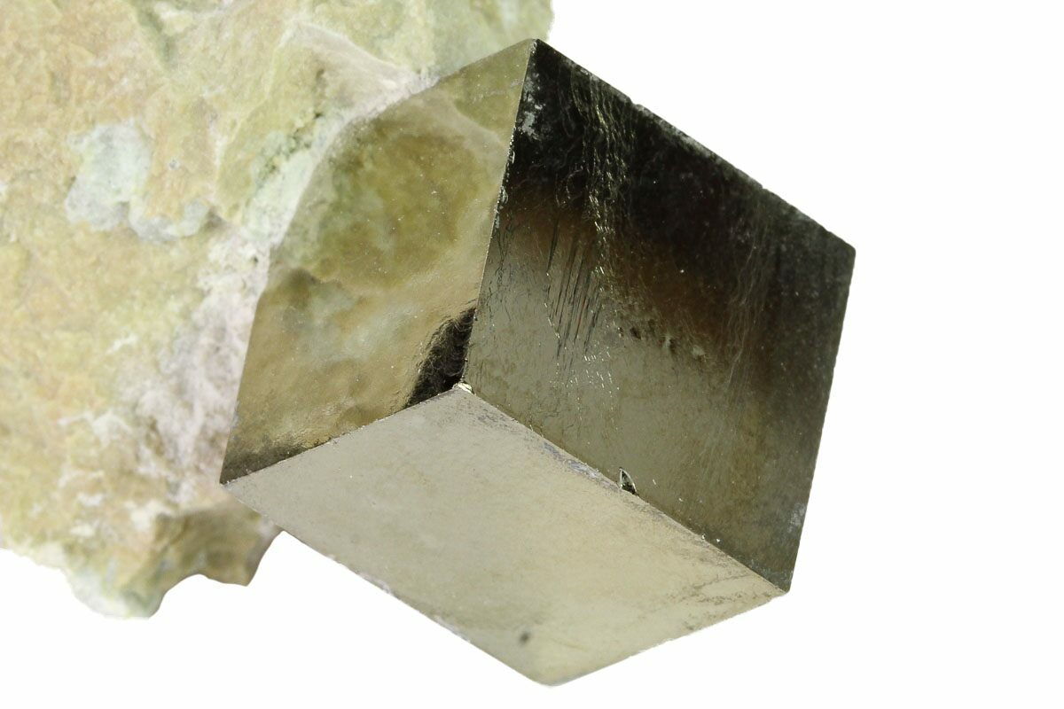 .69" Natural Pyrite Cube In Rock - Navajun, Spain (#168478) For Sale ...