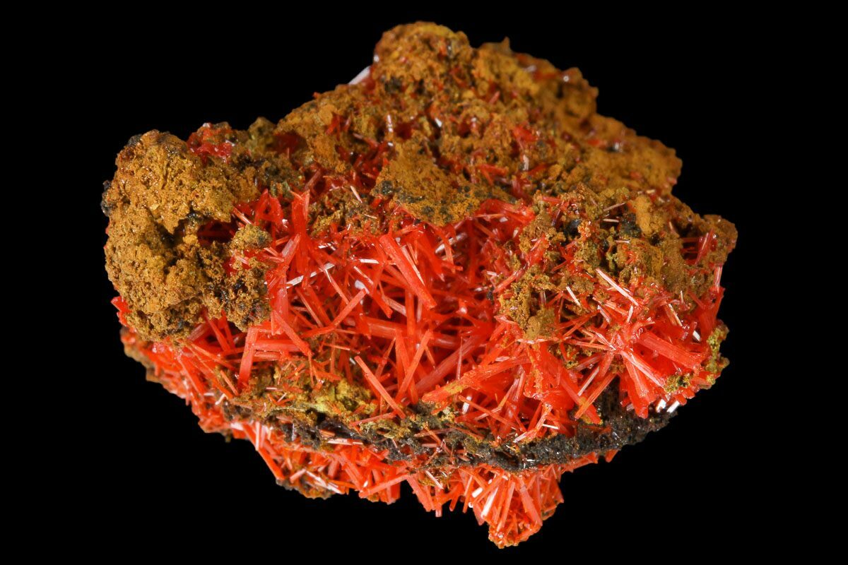 1" Bright Orange Crocoite Crystal Cluster - Tasmania (#171707) For Sale ...