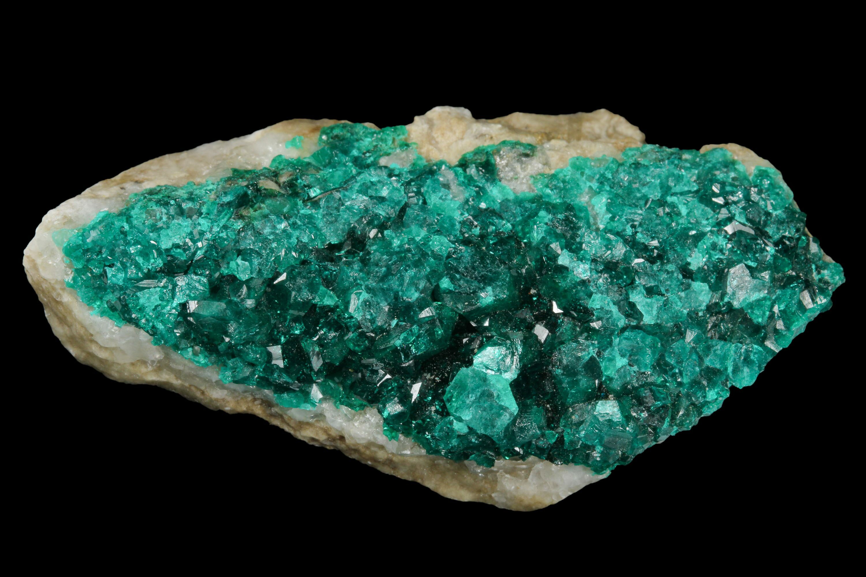 1.75" Emerald-Green Dioptase on Matrix - Kazakhstan (#175638) For Sale ...
