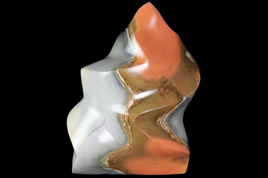 5.4" Colorful, Polished Polychrome Jasper "Flame" - Madagascar (#181876 ...