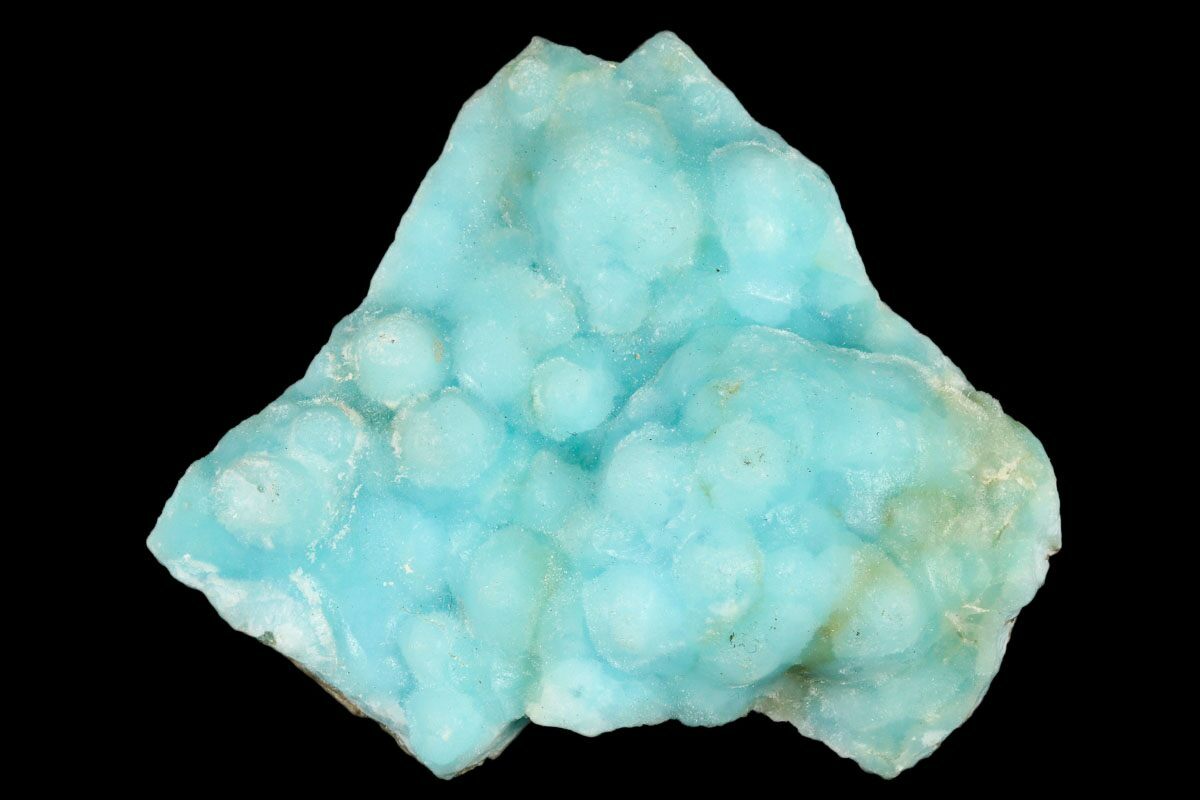 2.1" Sky-Blue, Botryoidal Aragonite Formation - Yunnan Province, China ...