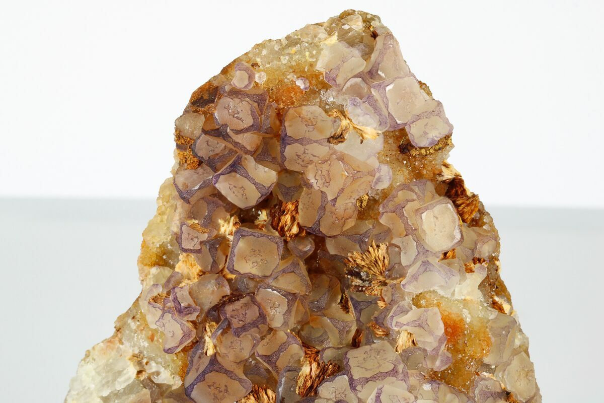 5.9" Purple Edge Fluorite Crystal Cluster - Qinglong Mine, China ...