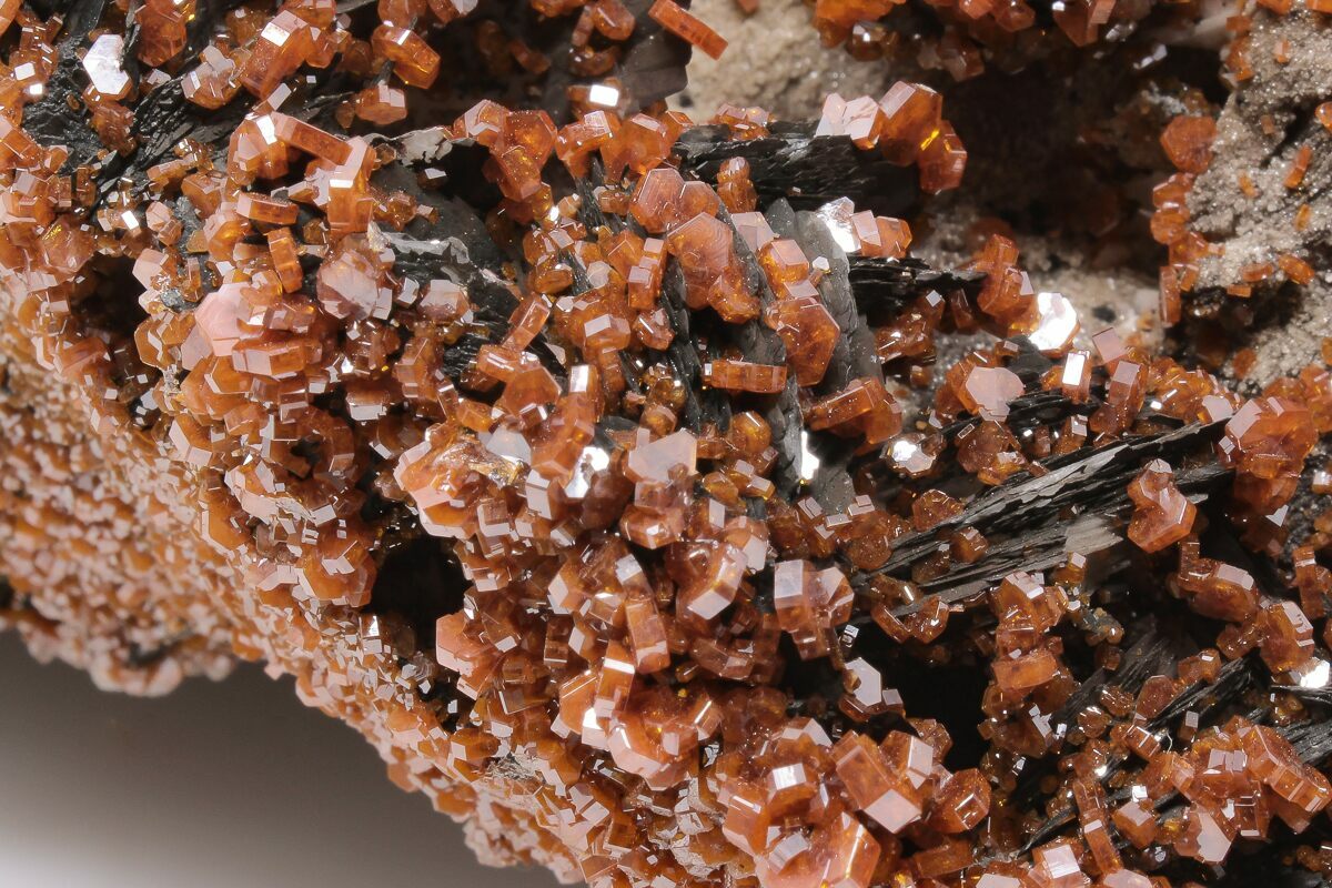 7" Ruby Red Vanadinite Crystals on Barite - Morocco (#196350) For Sale ...