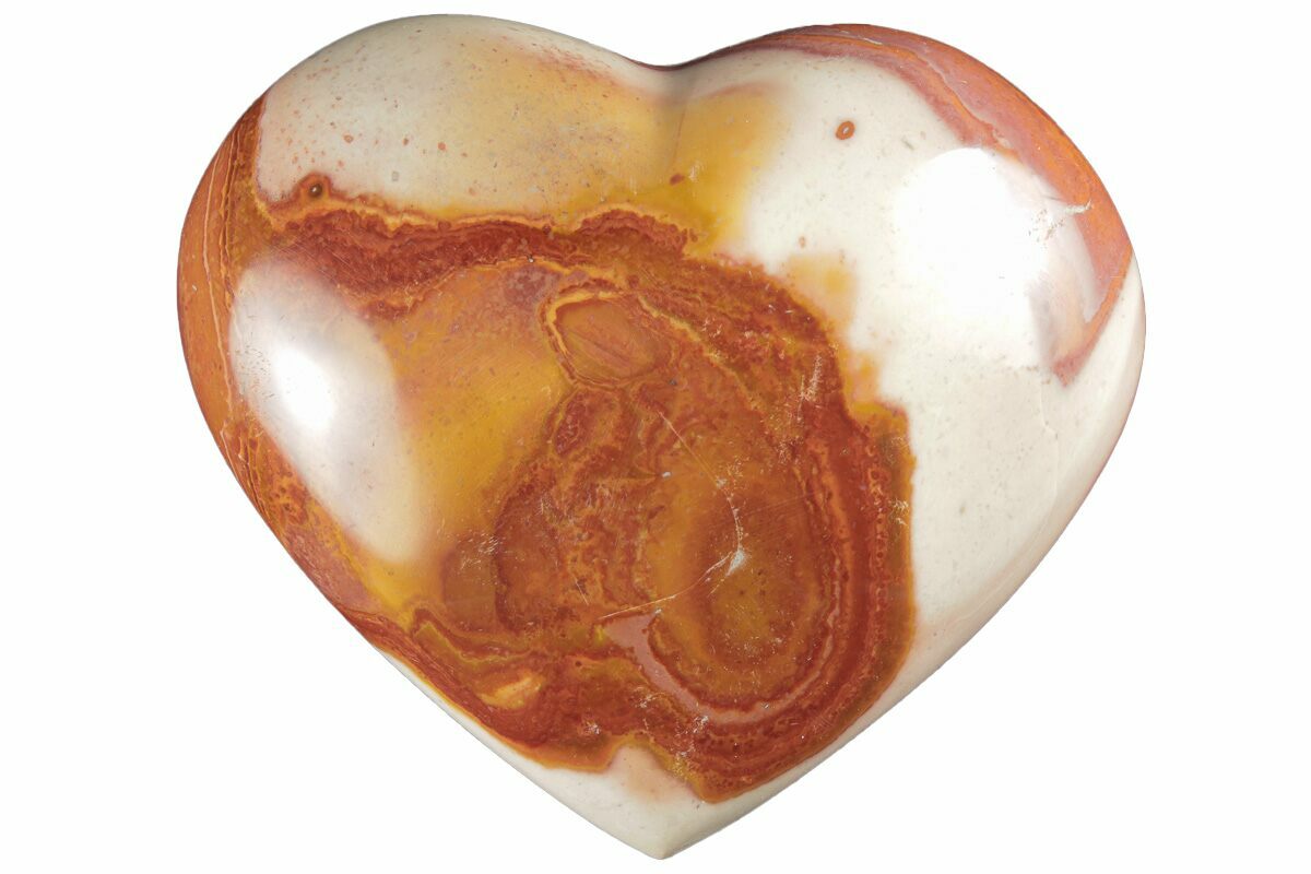 2.6" Wide, Polychrome Jasper Heart - Madagascar (#205215) For Sale ...