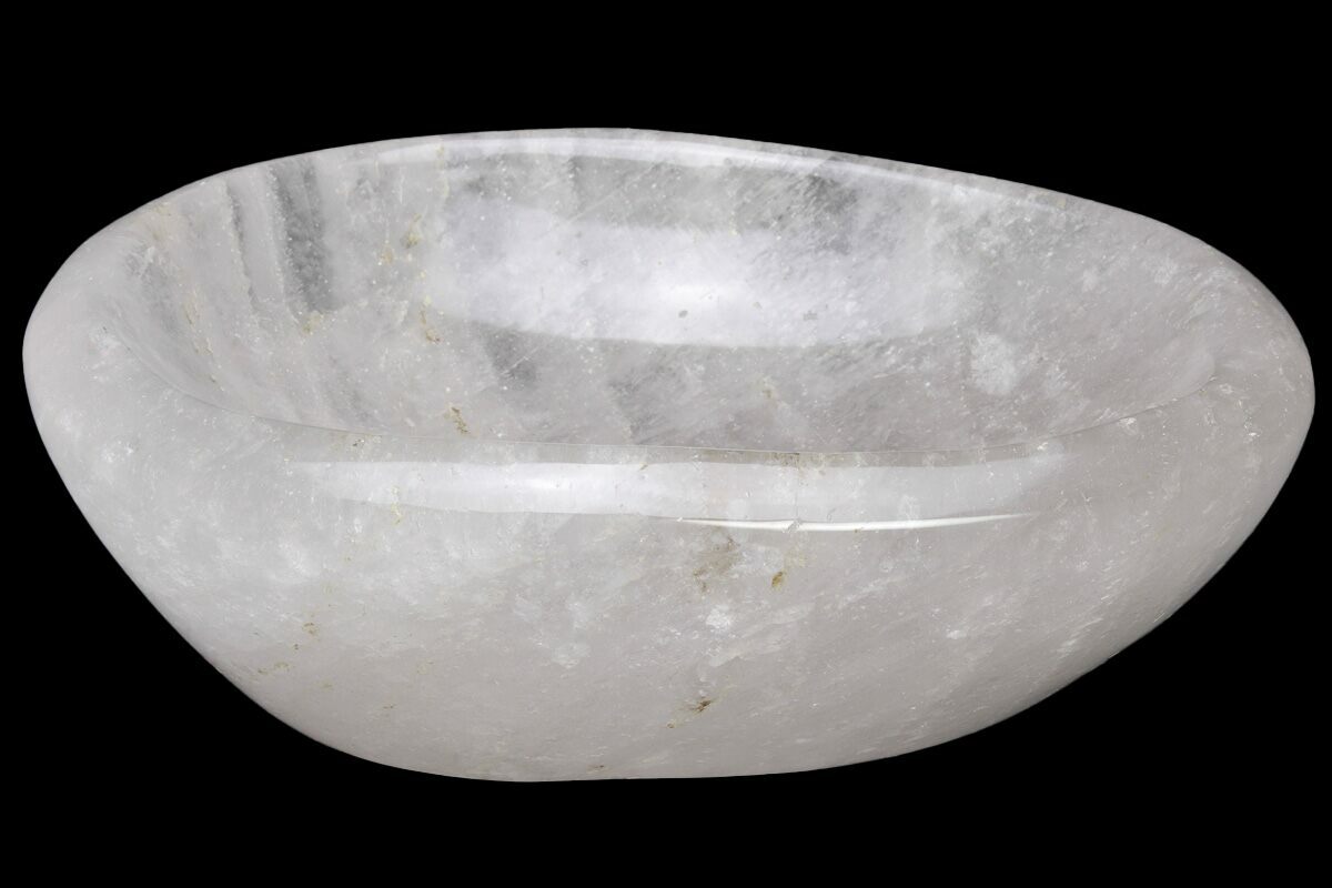 6.75" Polished Quartz Bowl - Madagascar (#204940) For Sale - FossilEra.com