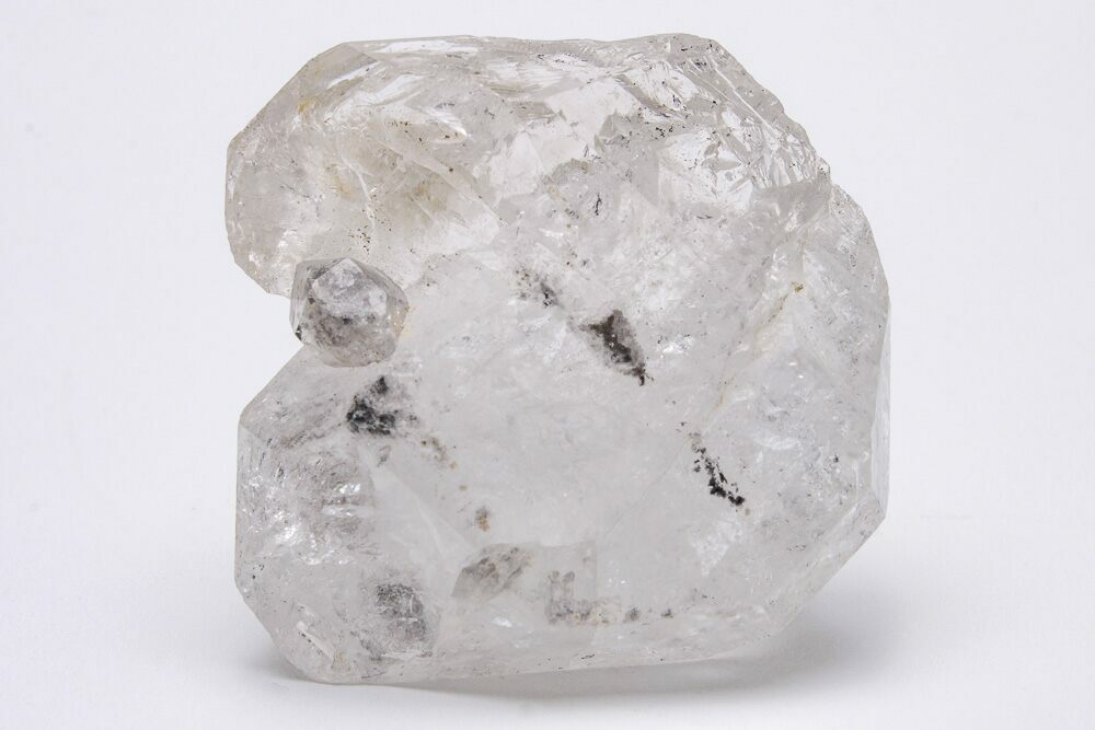 1.47" Pakimer Diamond Crystal Cluster with Carbon Inclusions - Pakistan ...