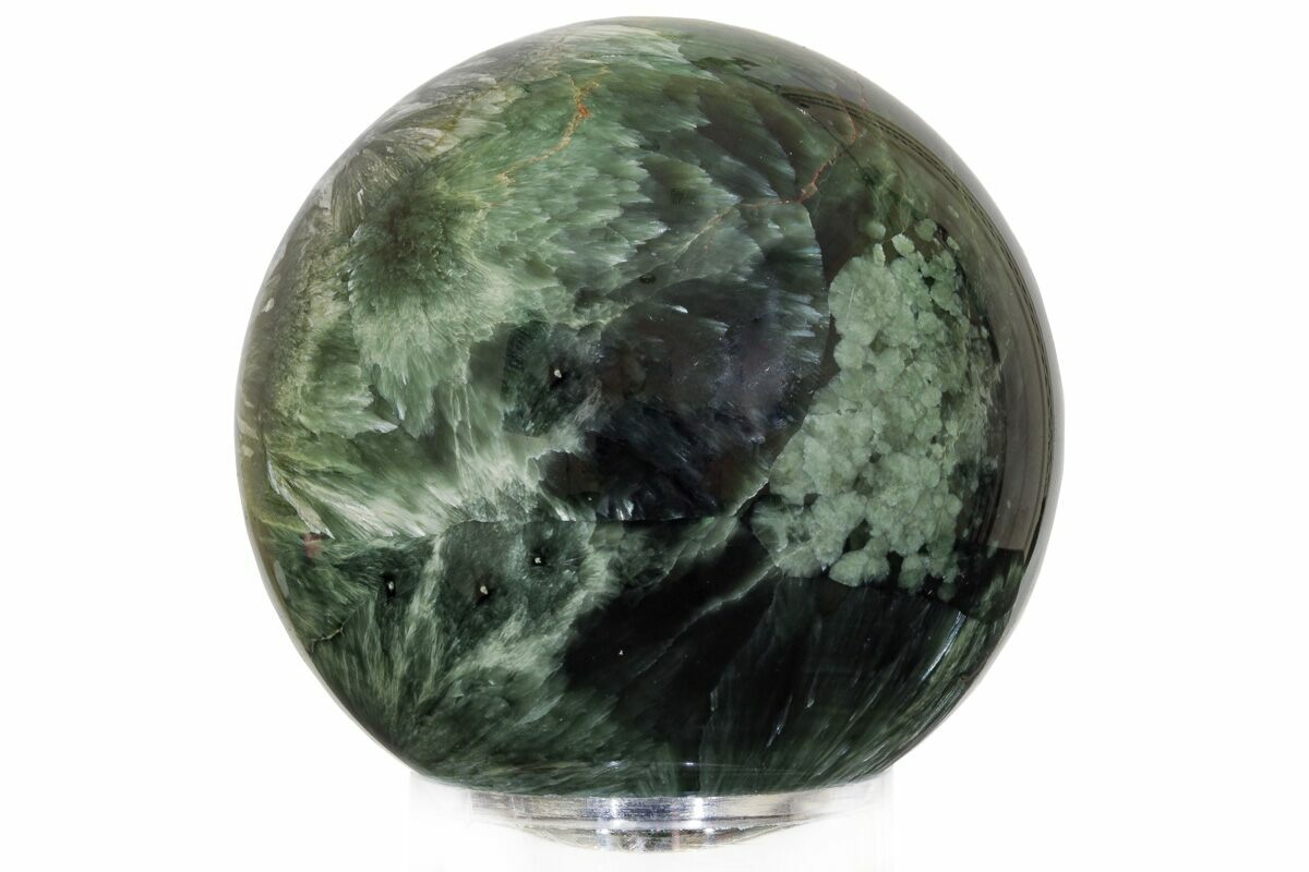 3" Polished Seraphinite Sphere - Siberia (#208684) For Sale - FossilEra.com