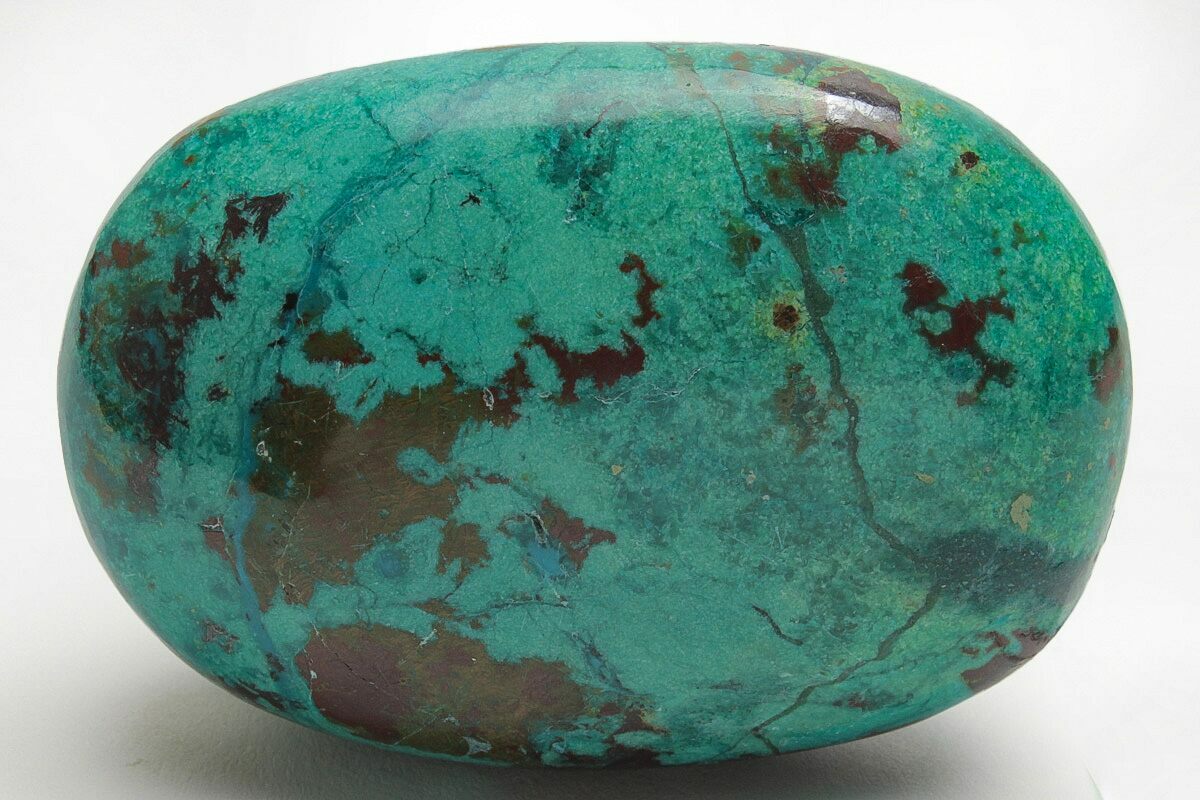 2.4" Polished, Vivid-Blue Chrysocolla Stone - Peru (#210960) For Sale ...
