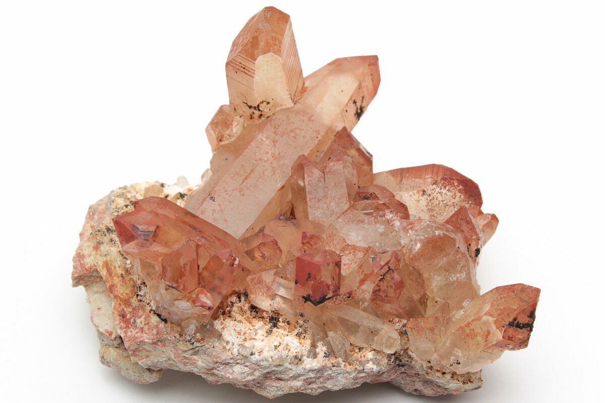 2.1" Natural Red Quartz Crystal Cluster - Morocco (#218962) For Sale ...
