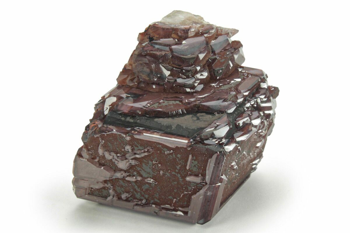 2.7" Multi-Generation Calcite Cluster with Hematite Inclusions - China ...