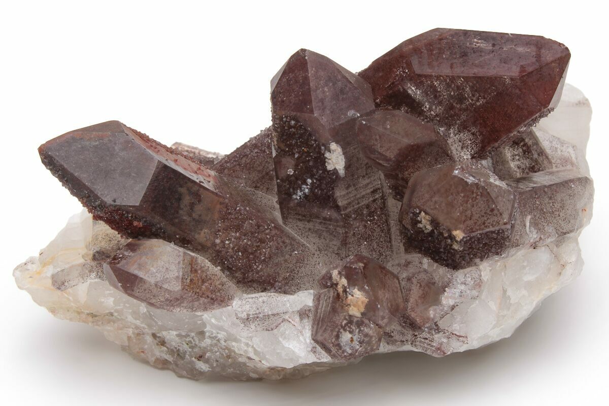 3.1" Natural, Red Quartz Crystal Cluster - Morocco (#232890) For Sale ...