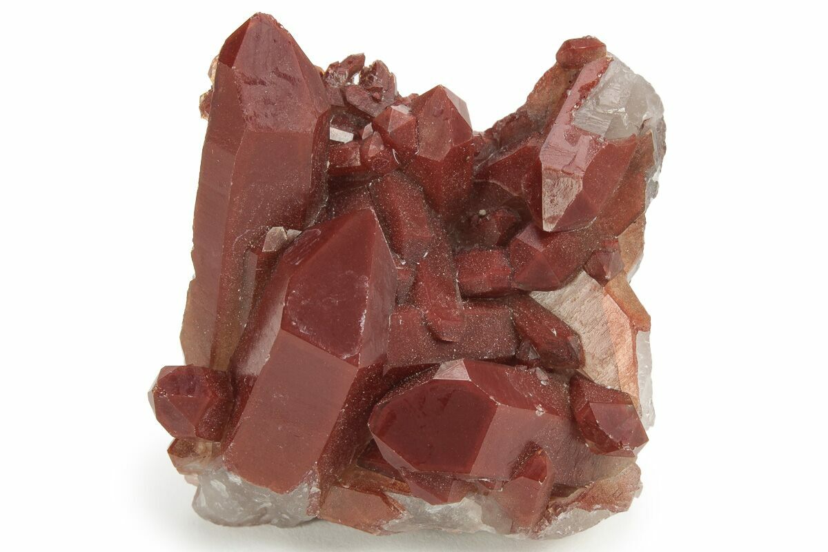 1.55" Natural, Red Quartz Crystal Cluster - Morocco (#233453) For Sale ...