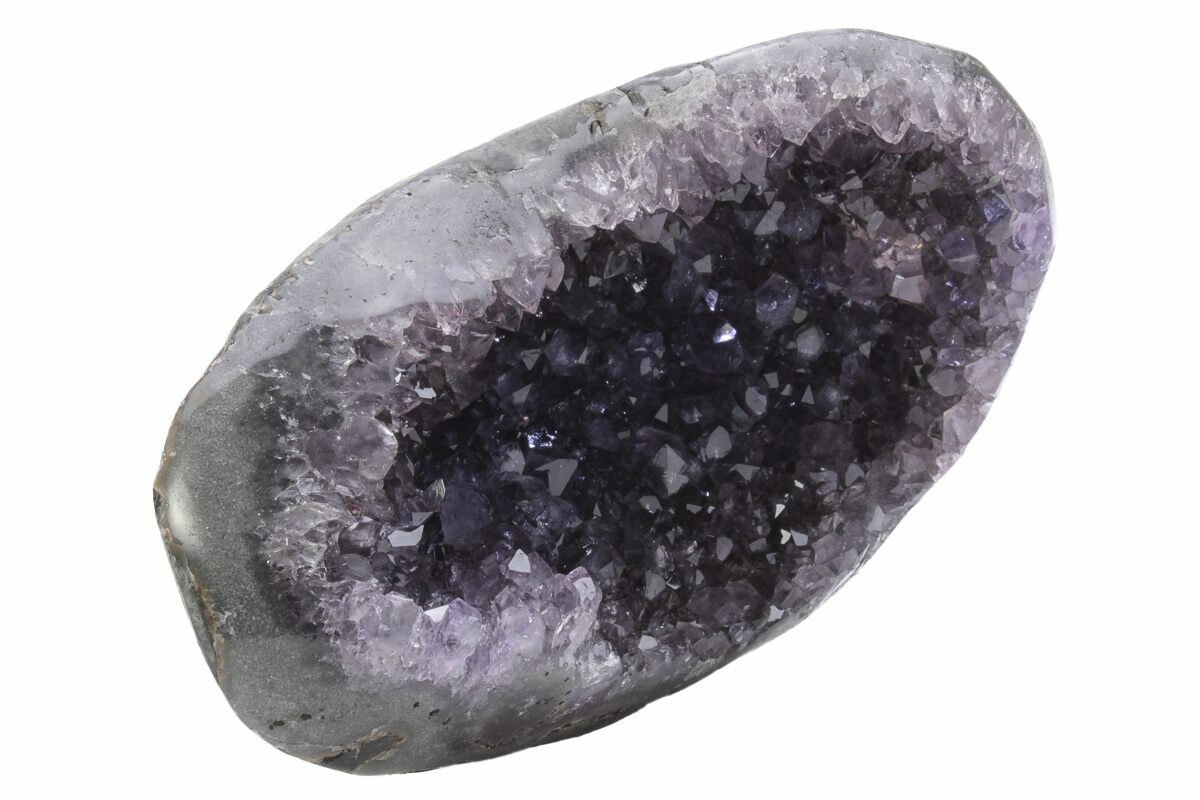 6" Purple Amethyst Geode with Polished Face - Uruguay (#233604) For ...