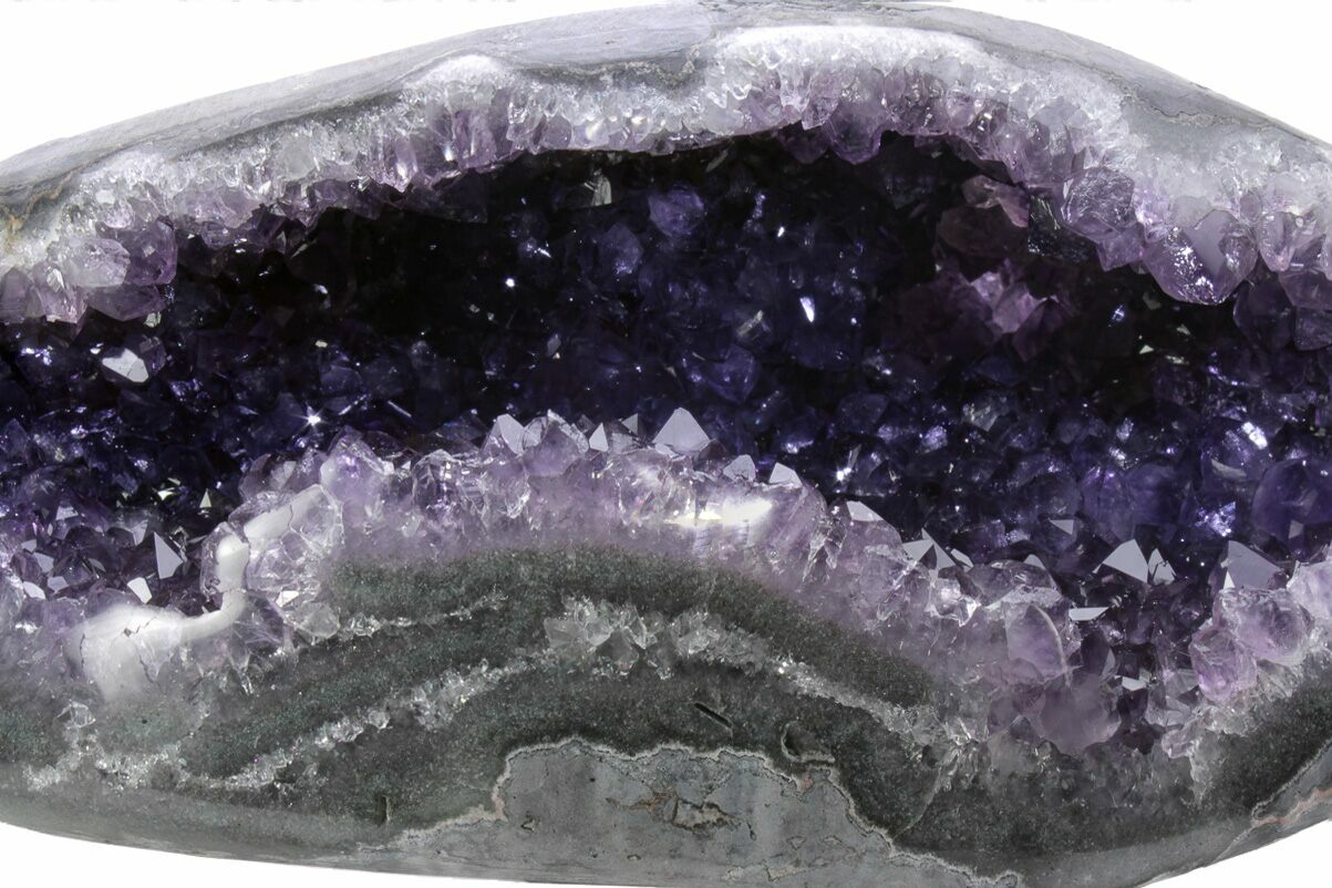 10.8" Purple Amethyst Geode with Polished Face - Uruguay (#233683) For ...