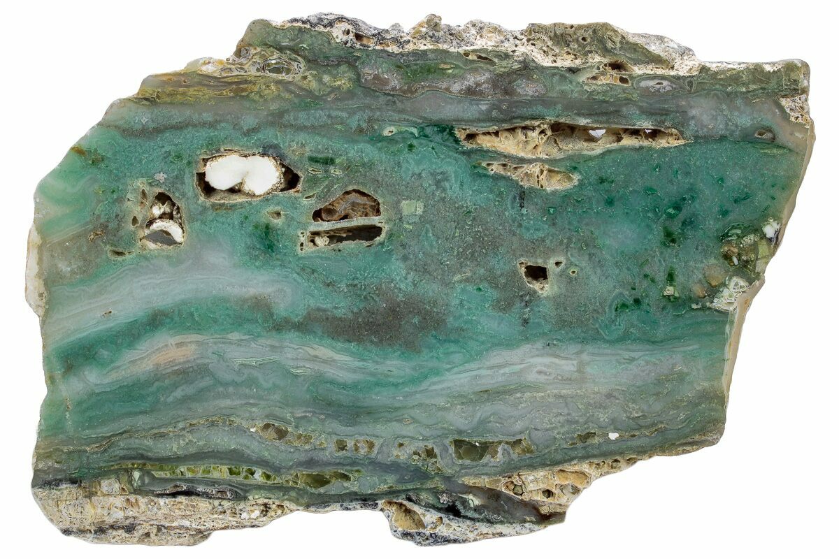 4.8" Polished Green Magneprase Slab - Western Australia (#239997) For ...