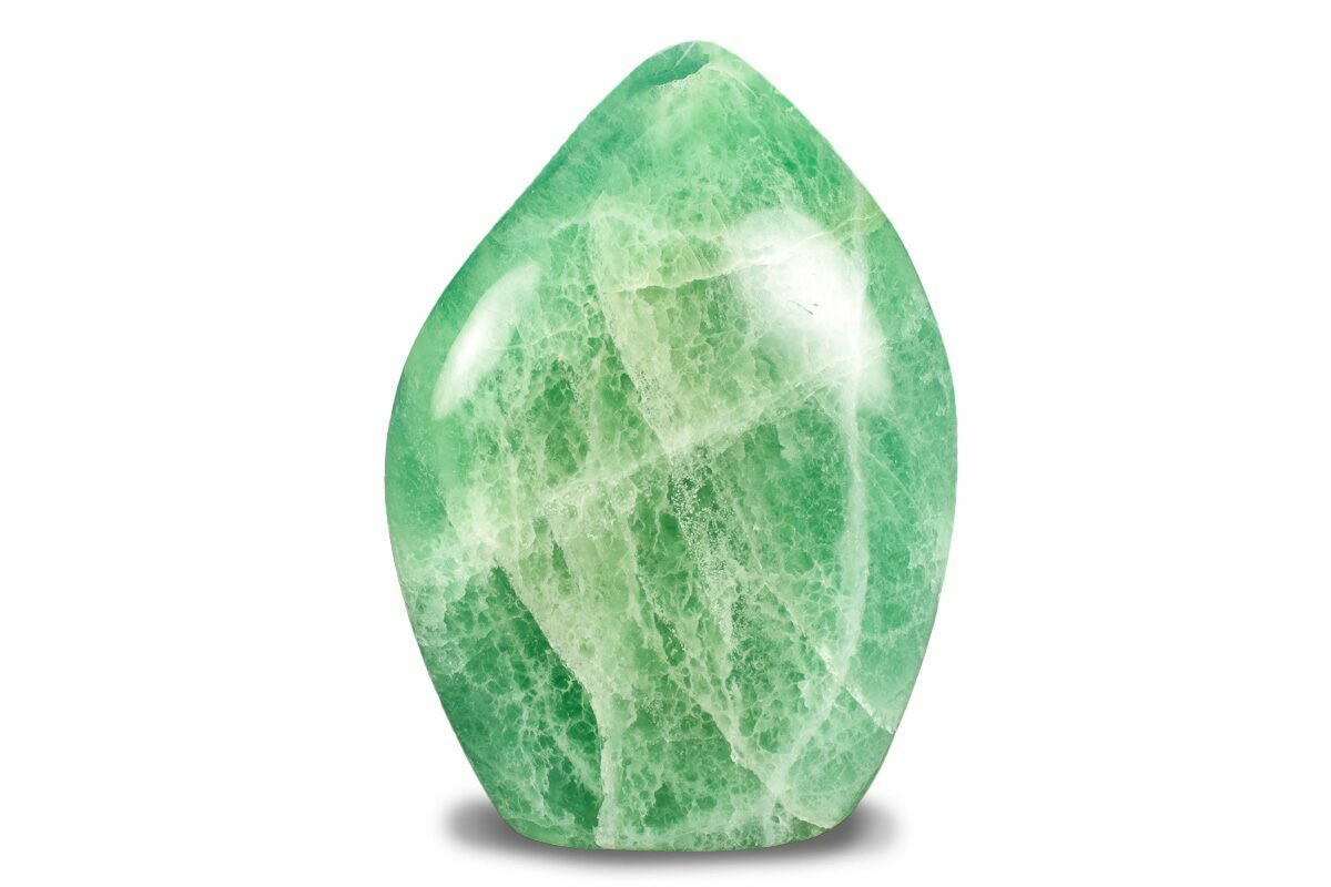 5.85" Free-Standing, Polished Green Fluorite - Madagascar (#246152) For ...