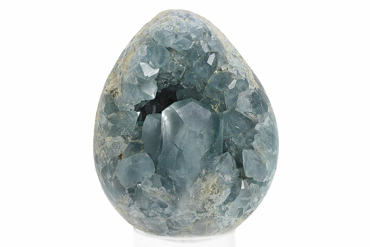 5.3" Crystal Filled Celestine (Celestite) "Egg" Geode - Madagascar ...