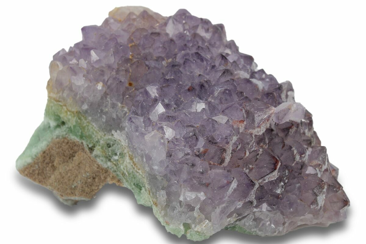 1.7" Amethyst Crystals on Fluorite - Nancy Hanks Mine, Colorado ...