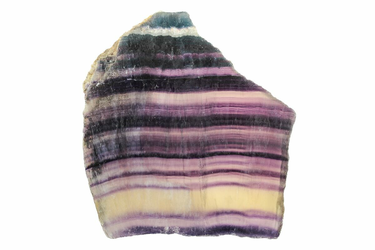 Colorful, 3.3" Polished Rainbow Fluorite Slab (#250488) For Sale ...