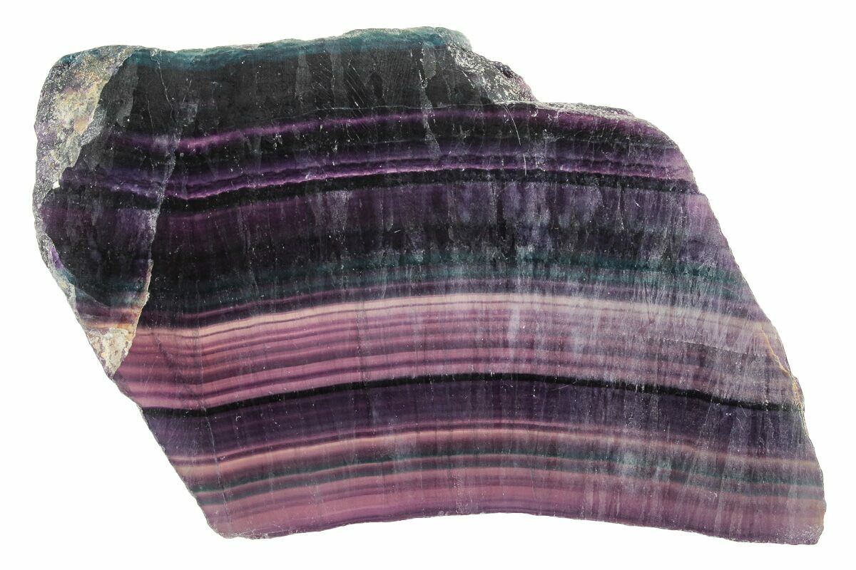 Colorful, 4.2" Polished Rainbow Fluorite Slab (#250494) For Sale ...