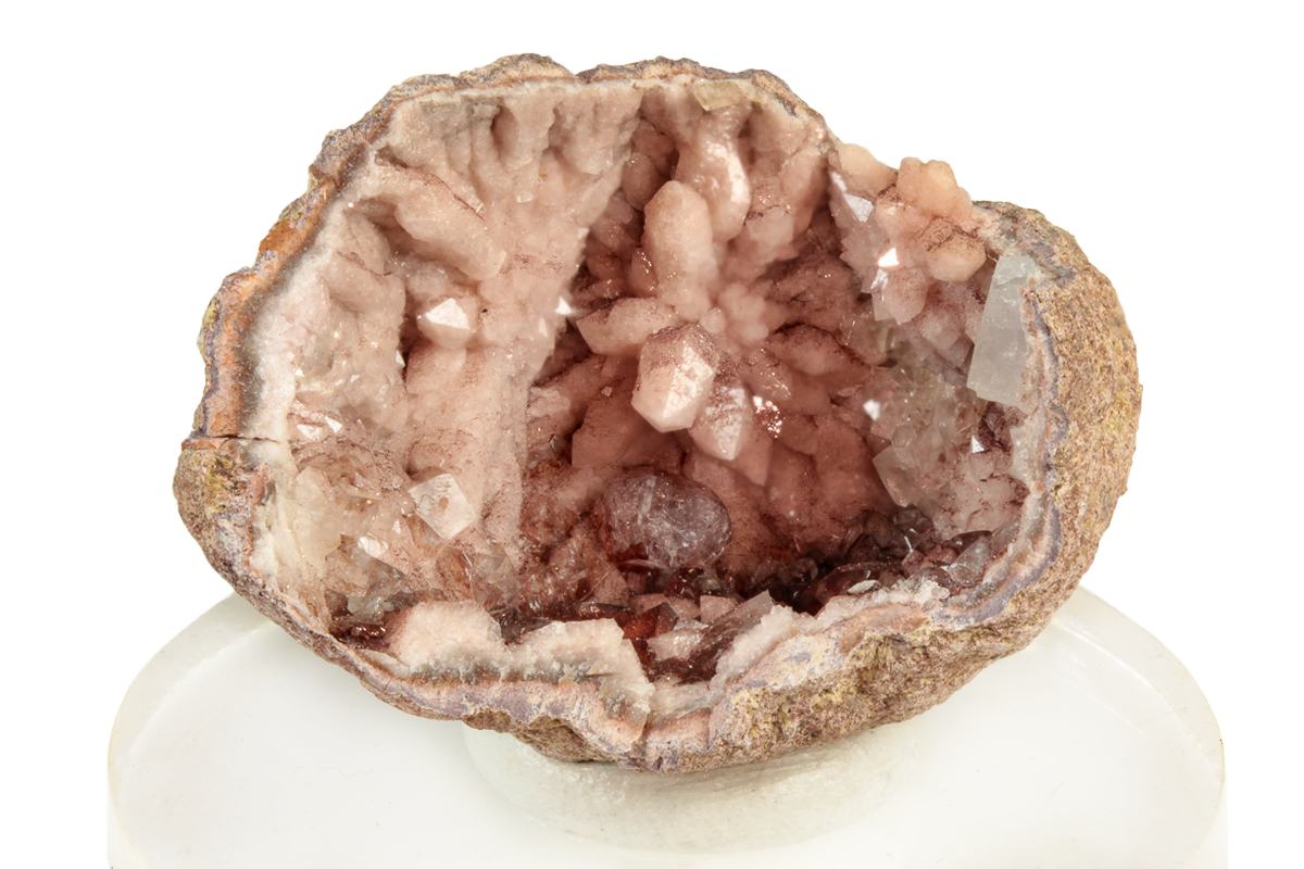 1.25" Sparkly Pink Amethyst Geode Section - Argentina (#250556) For ...