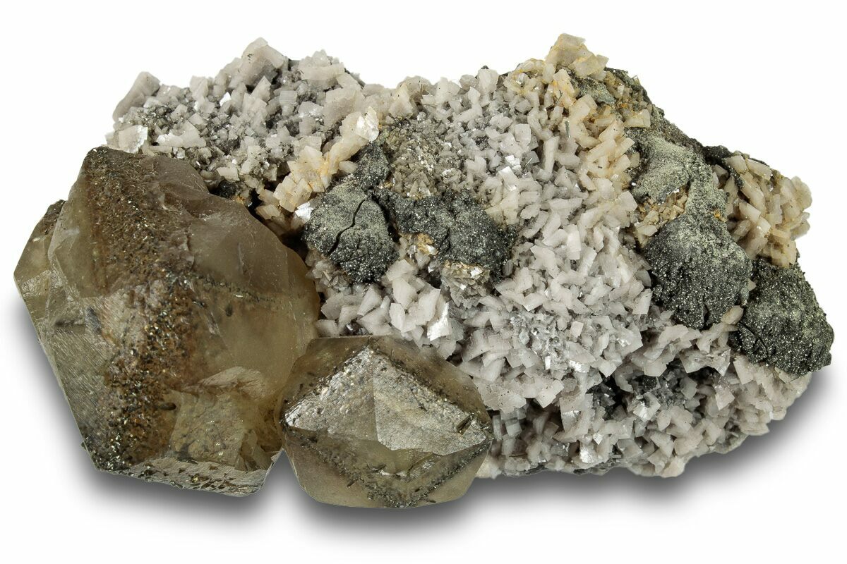 3.2" Marcasite Included Calcite Crystals on Dolomite - New York ...