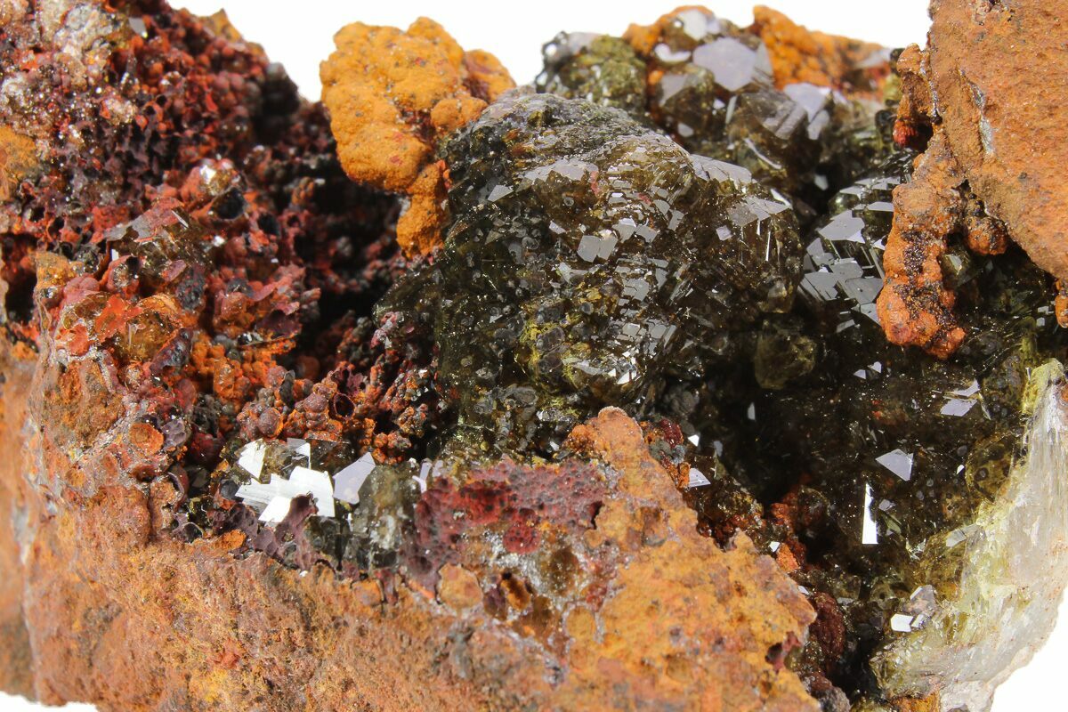 2.35" Gemmy Adamite Crystals on Matrix - Ojuela Mine, Mexico (#256549 ...