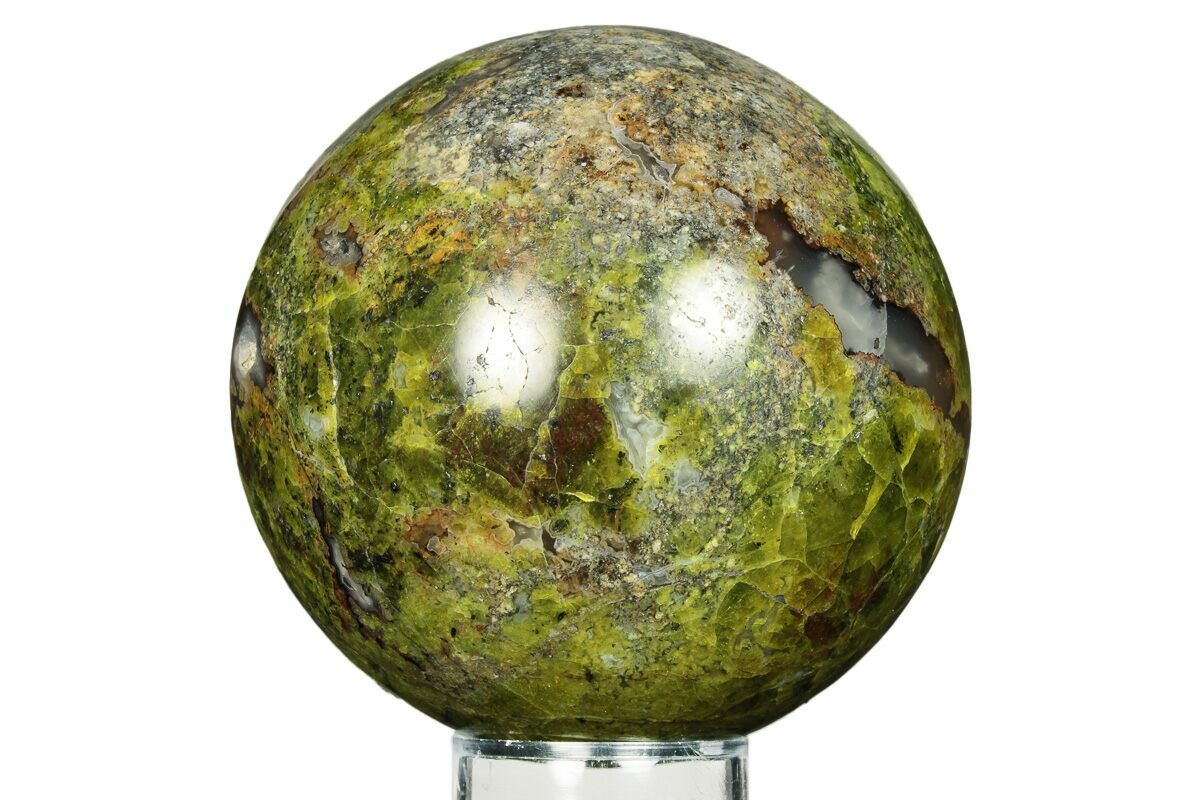3.1" Polished Green Opal Sphere - Madagascar (#257233) For Sale ...