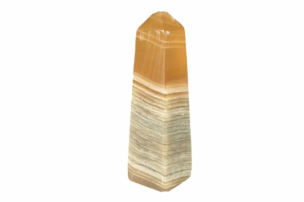Bargain, " Polished Banded Honey Calcite Obelisk - Pakistan (#266914 ...