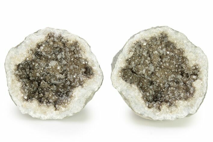 2.8" Keokuk Geode with Sparkly Calcite Crystals - Missouri (#274309 ...