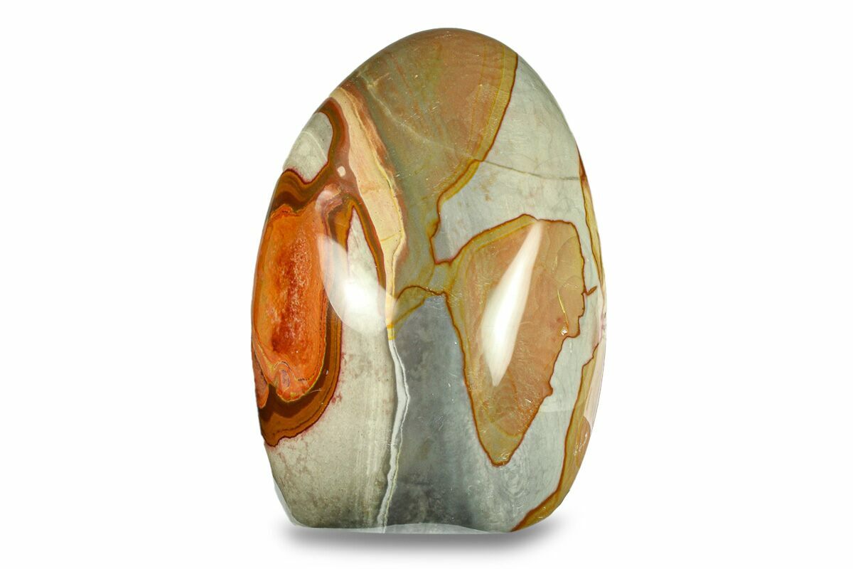 5.2" Free-Standing, Polished Polychrome Jasper - Madagascar (#280511 ...