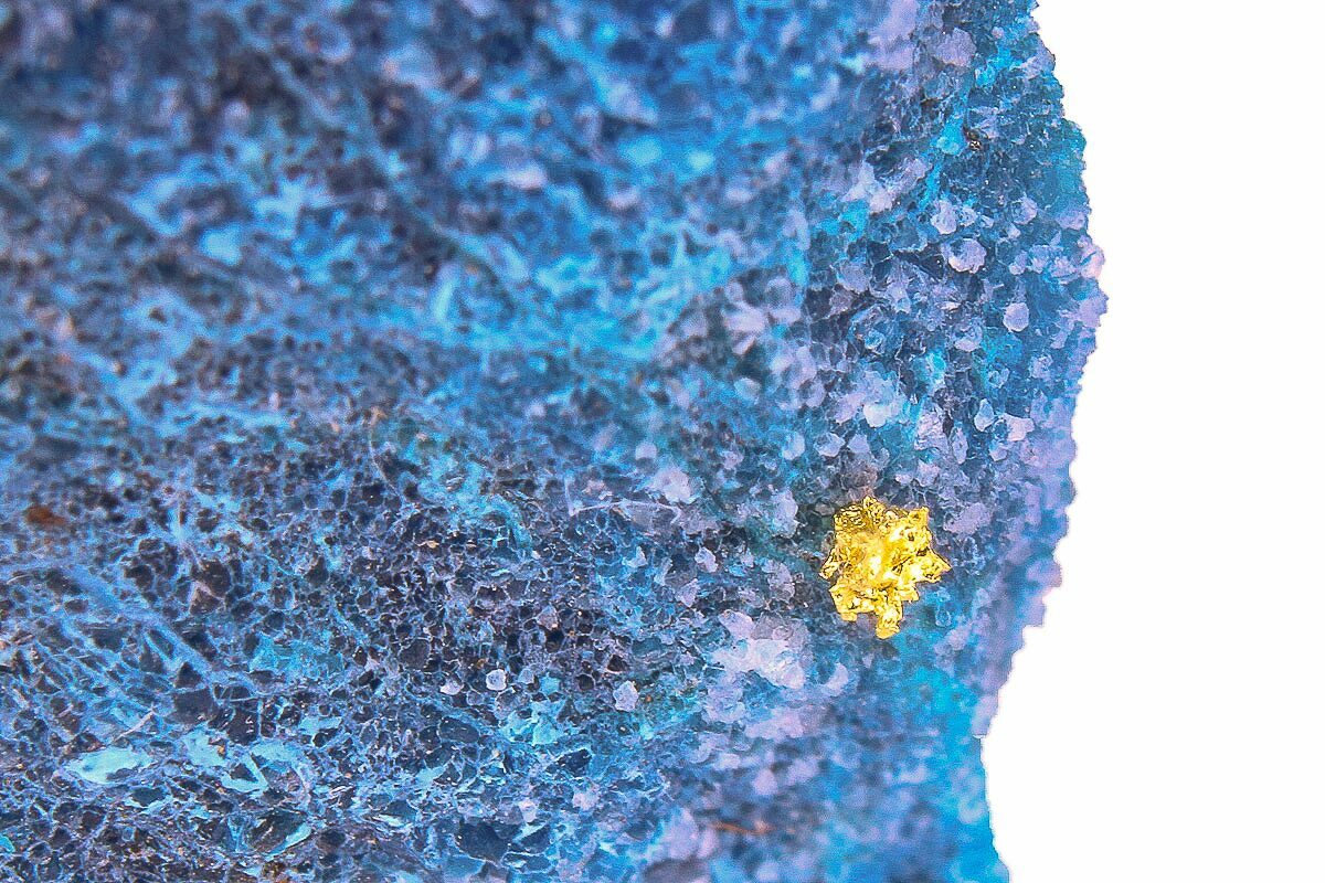1.10" Native Gold in Shattuckite - Namibia (#284489) For Sale ...