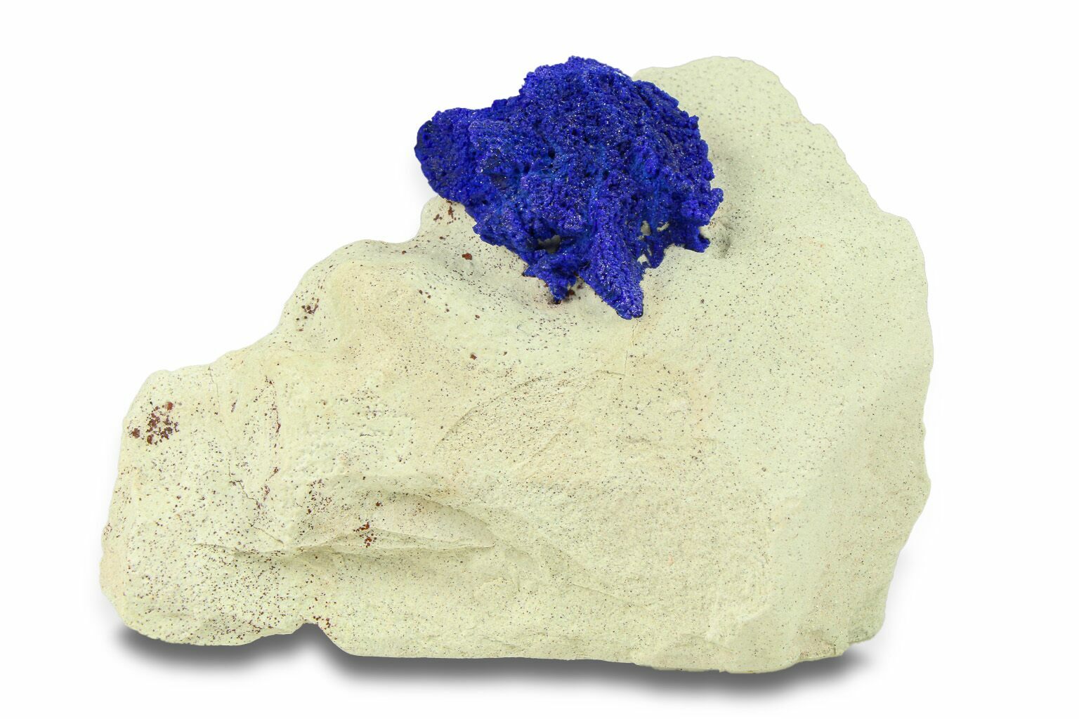 .75" Vibrant Blue Azurite Sun on Siltstone - Australia (#287960) For ...