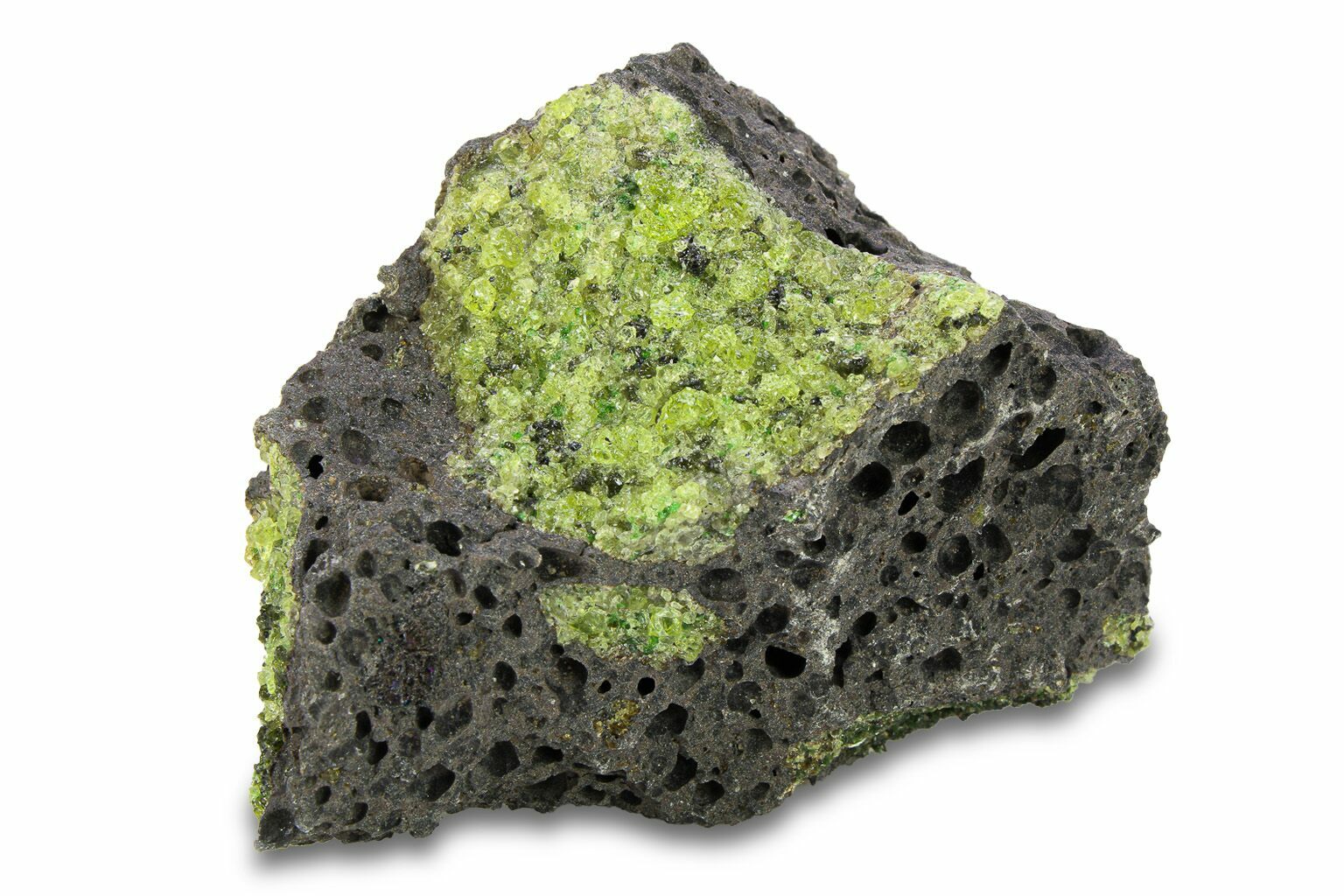 3.8" Peridot in Basalt - Arizona (#288290) For Sale - FossilEra.com