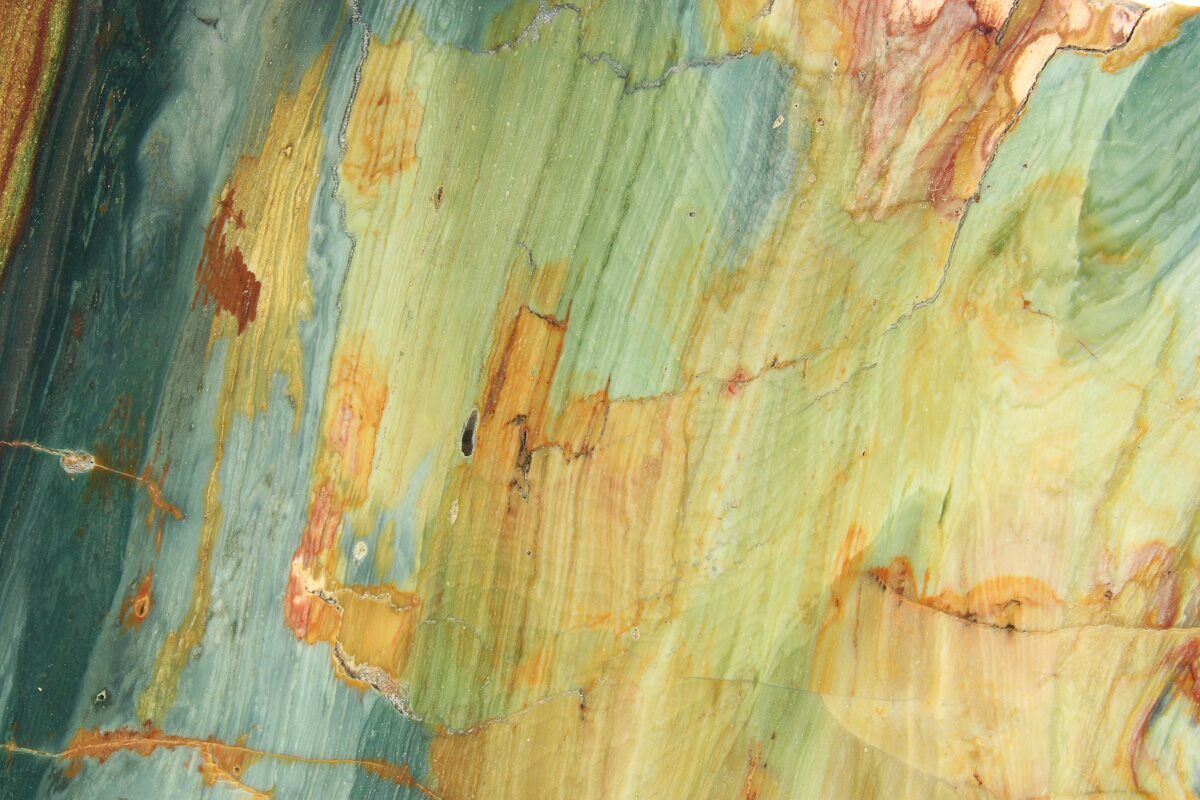 5.2" Gary Green Jasper (Larsonite) Bog Wood Slab - Oregon (#299303) For ...