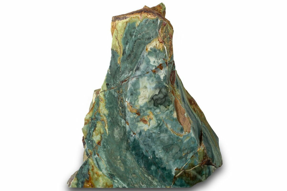 5" Free-Standing, Gary Green Jasper (Larsonite) Bog Wood - Oregon ...