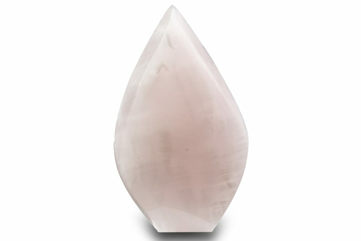 3.6" Polished Pink Manganoan (Mangano) Calcite Flame - Fluorescent ...