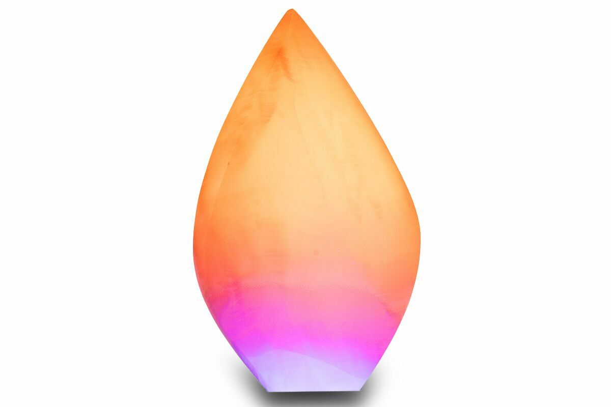 3.6" Polished Pink Manganoan (Mangano) Calcite Flame - Fluorescent ...