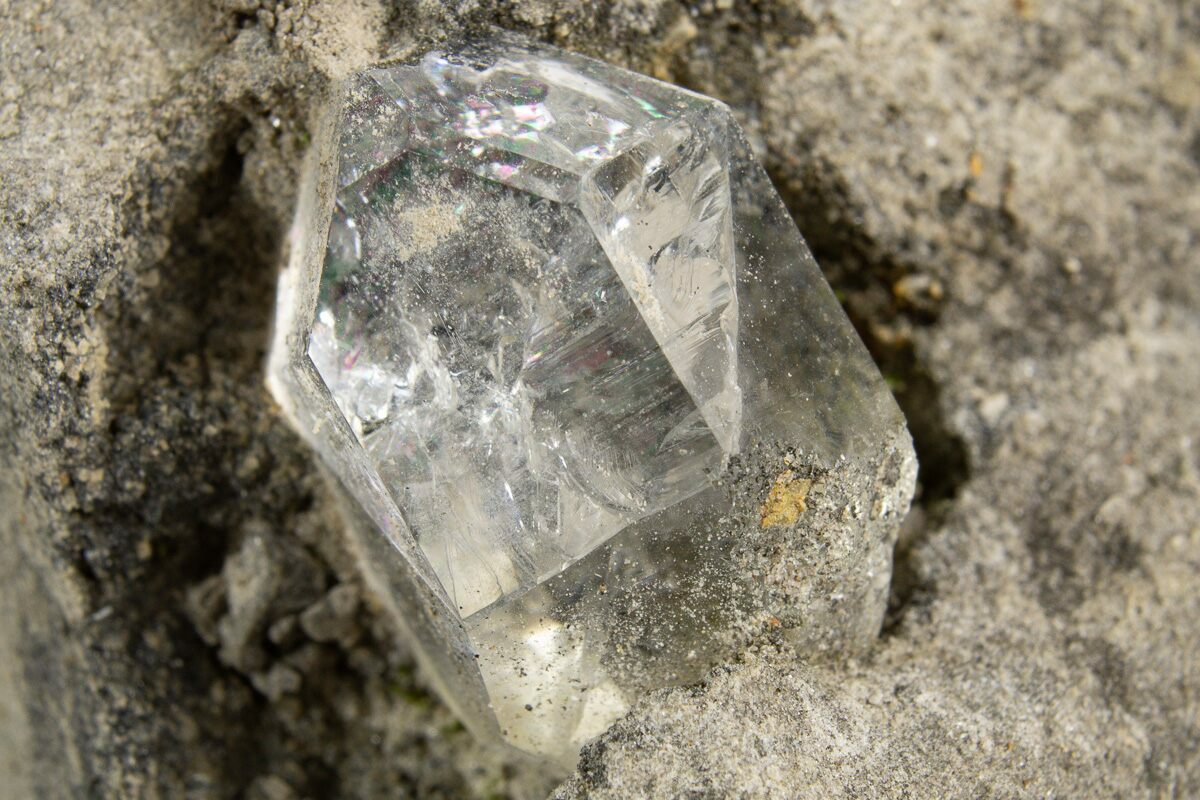 .55" Herkimer Diamond in Matrix - The Ace of Diamonds Mine, New York ...